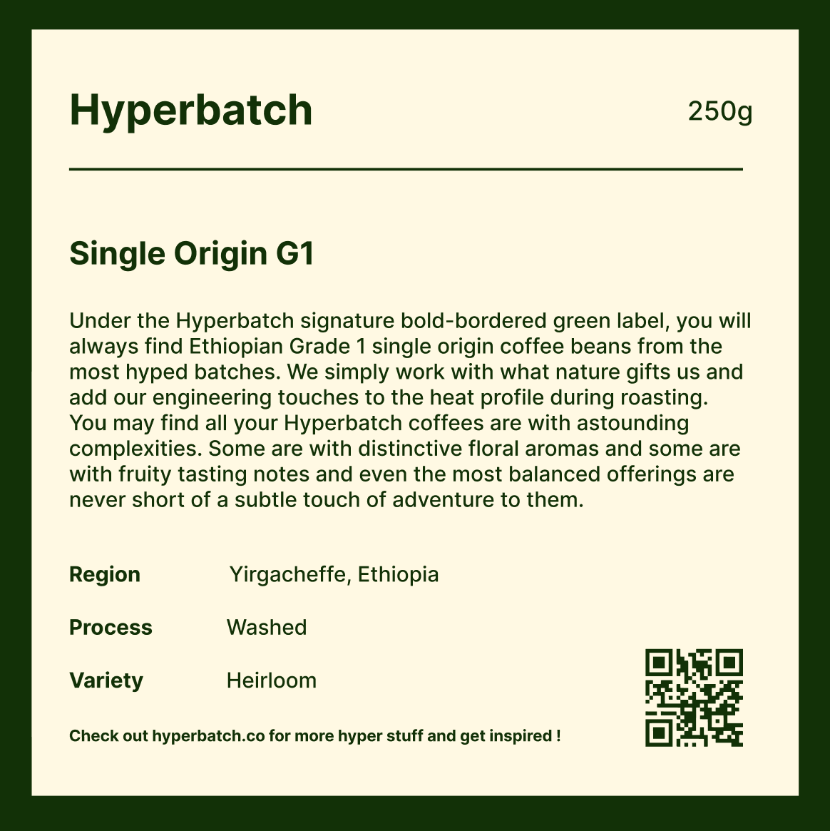 Welcome to Hyperbatch - Quality Coffee, Quality Life.